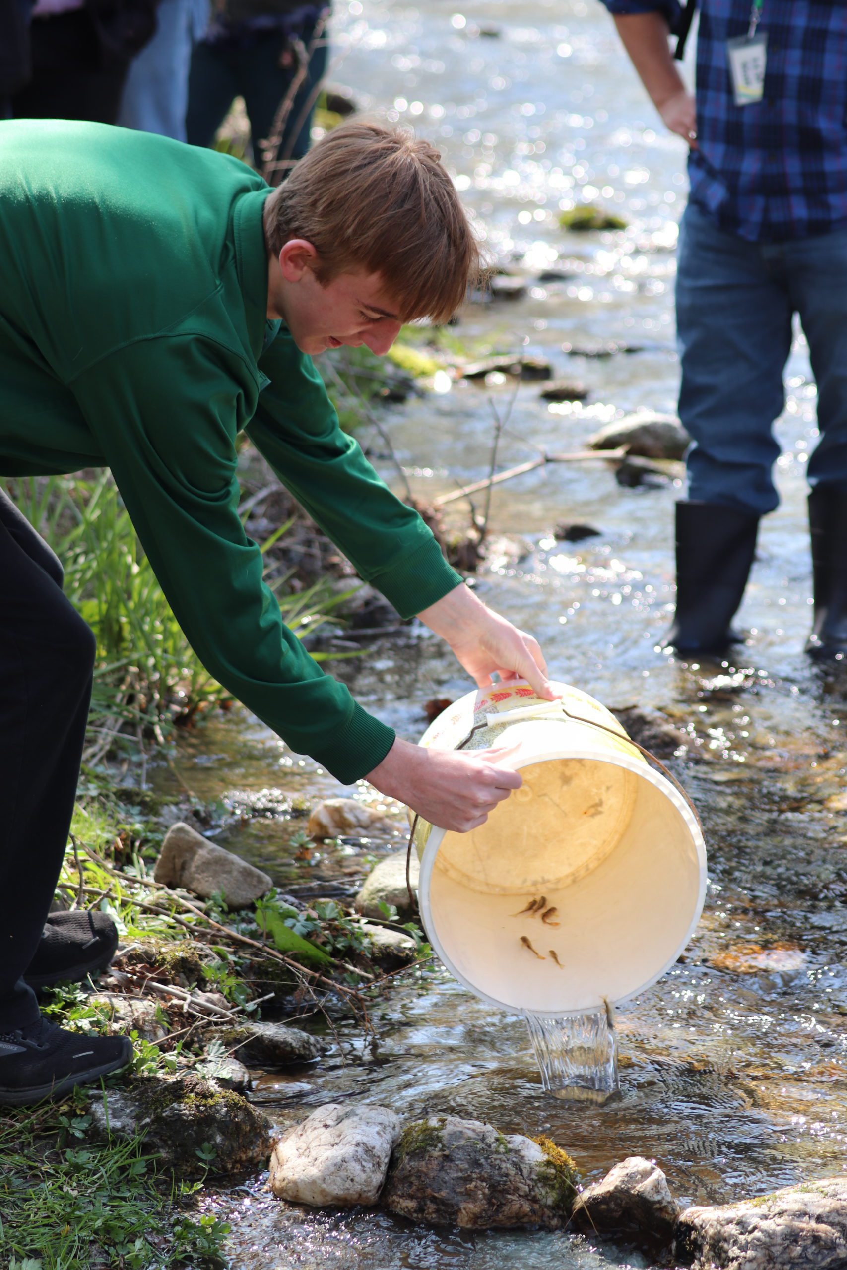 Freshwater Studies Class Release Brown Trout | Berlin Central School ...
